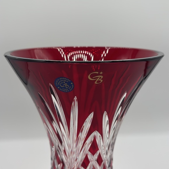Czech Barbara | Accents | New Wbox Bohemian Czech Ruby Red Crystal ...